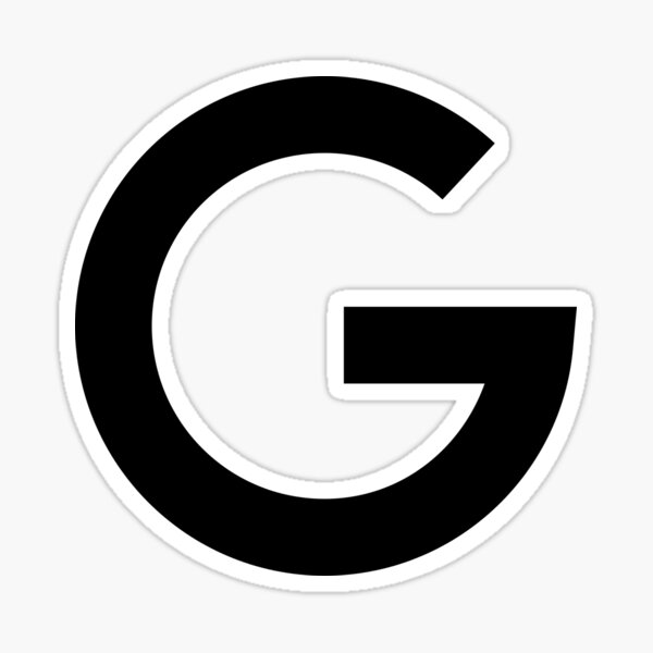 "google black logo" Sticker for Sale by ATIQUE7866 | Redbubble