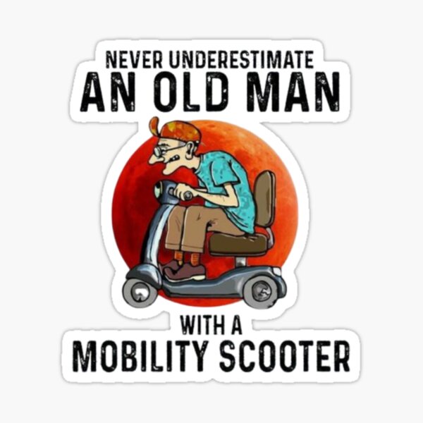 "Mobility Scooter " Sticker for Sale by swiftbinaries | Redbubble