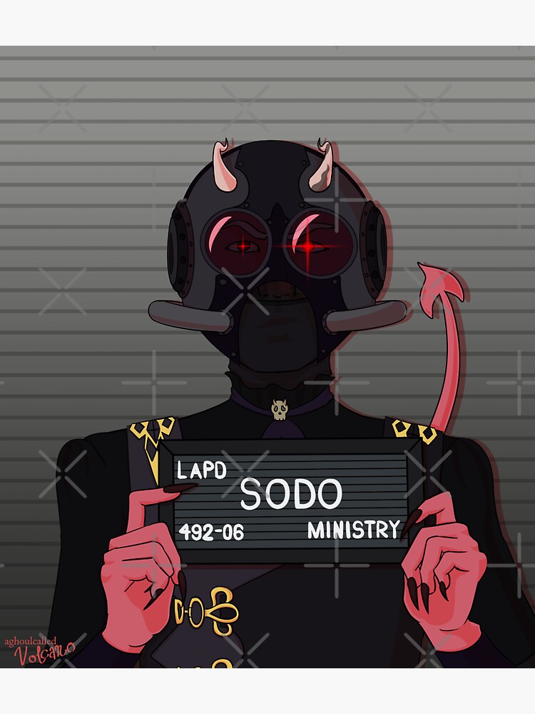"Sodo Mugshot, Masked" Sticker for Sale by wyldphoenix | Redbubble