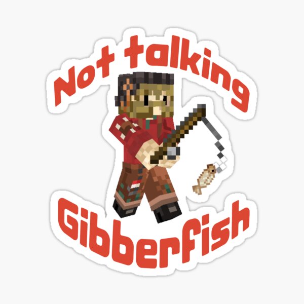 "Grian Fishing " Sticker for Sale by generalkitkat | Redbubble