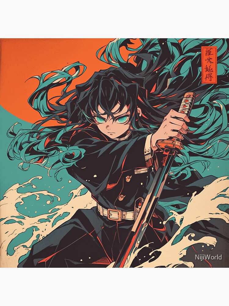 "Vintage Muichiro Tokito Sticker" Photographic Print for Sale by ...