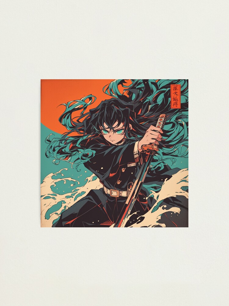 "Vintage Muichiro Tokito Sticker" Photographic Print for Sale by ...