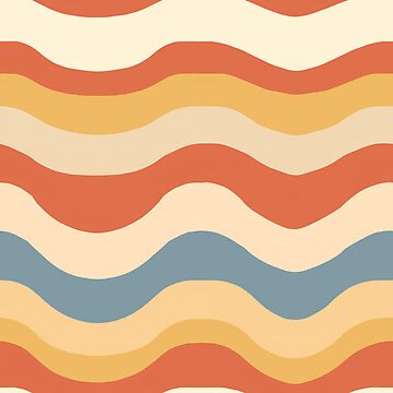 "Wavy" Sticker by MidArtForge | Redbubble