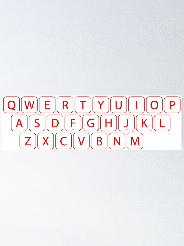"Keyboard style" Poster for Sale by NewYorkColours | Redbubble