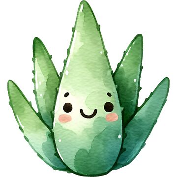"Cute Aloe Vera" Sticker for Sale by Emitropy | Redbubble