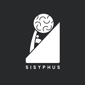 "Sisyphus,Minimalist design for ancient Greek mythology fans" Sticker ...