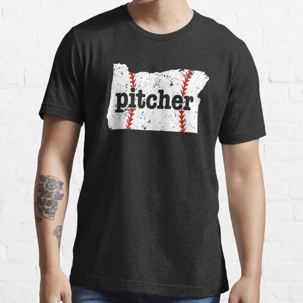 "Baseball Pitcher For Kids Oregon Softball Pitchers Shirt" T-shirt by ...