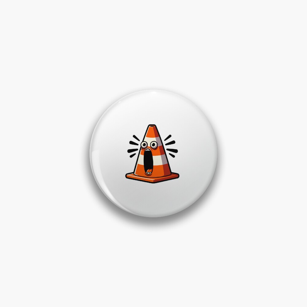 "Screaming Traffic Cone" Sticker for Sale by PeelZinc | Redbubble