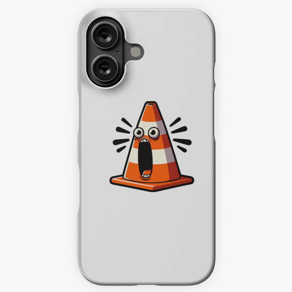 "Screaming Traffic Cone" Sticker for Sale by PeelZinc | Redbubble