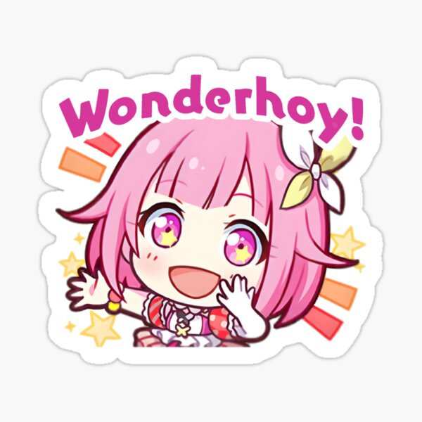 "Project Sekai - Emu Otori - Wonderhoy!" Sticker for Sale by RuiMom ...