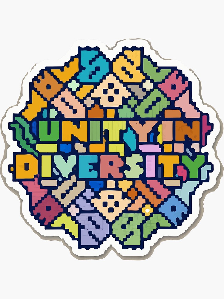 "Unity in Diversity Ceramic Tile Mosaic" Sticker for Sale by NiftyWrx ...