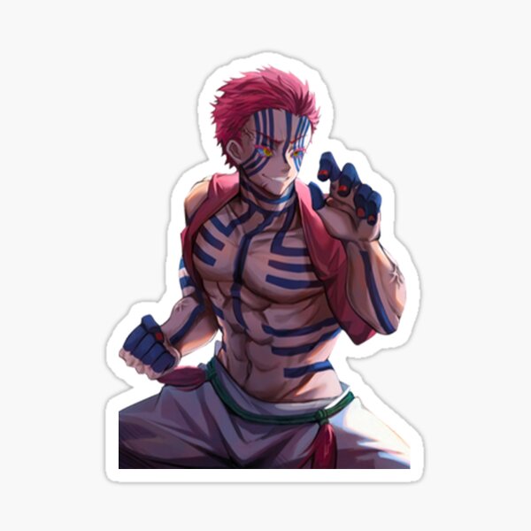 "Akaza" Sticker for Sale by Designnnyy | Redbubble