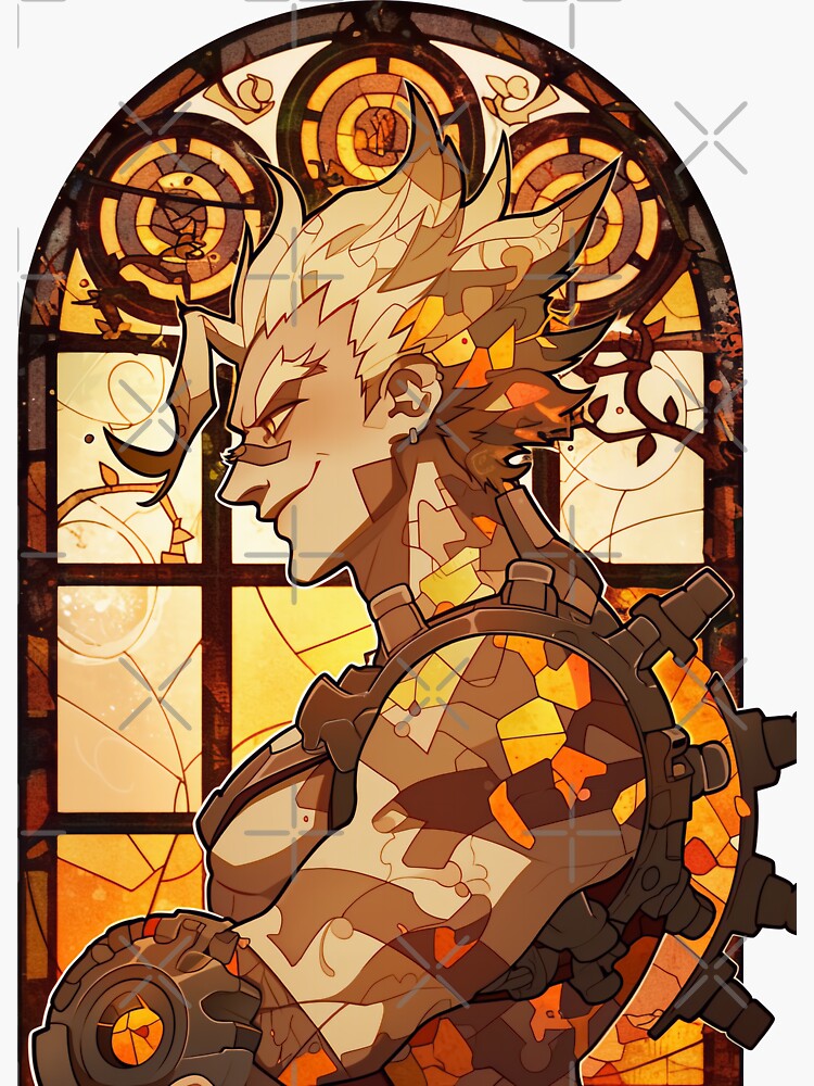 "Stained Glass Riptire" Sticker for Sale by SchellStation | Redbubble