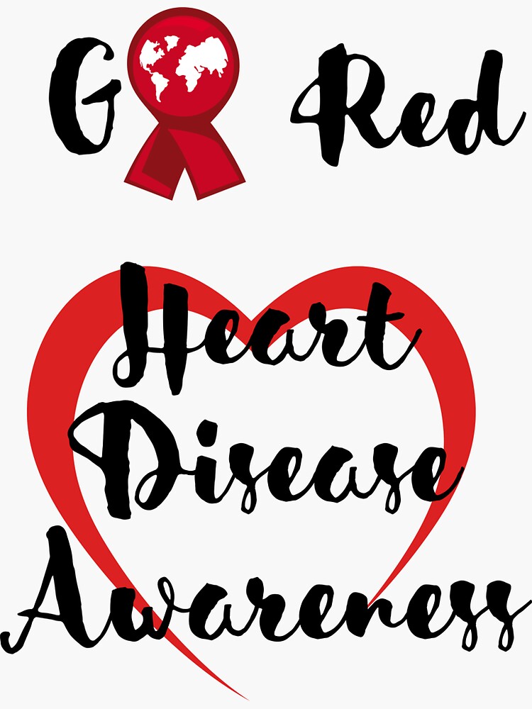 "Heart Disease Awareness Svg, Go Red SVG, Go Red for Heart Health Svg ...
