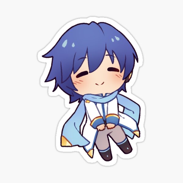 "chibi kaito new" Sticker for Sale by Nifffi | Redbubble
