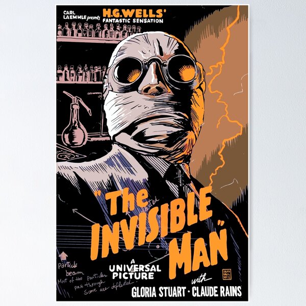 "The Invisible Man" Poster for Sale by Rockett Graphics | Redbubble