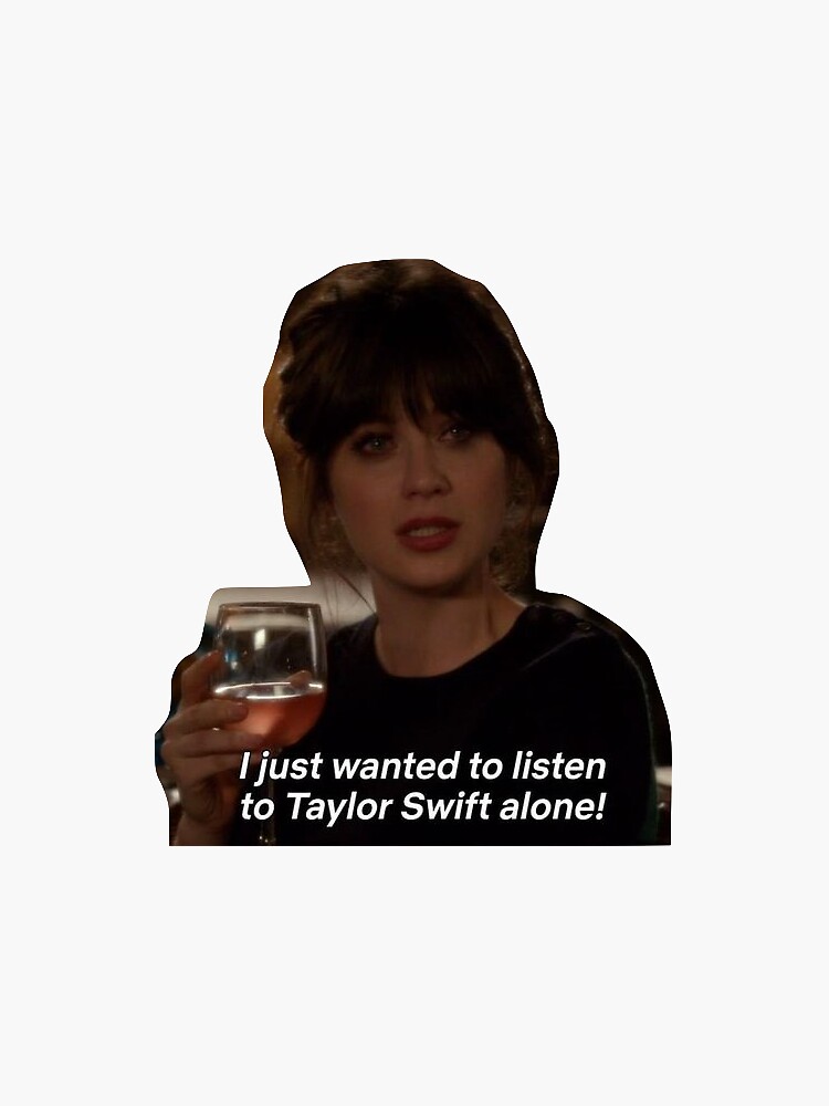 "New Girl Jess Taylor Swift " Sticker for Sale by ShougAm | Redbubble