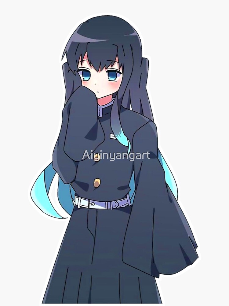 "Cute muichiro girl " Sticker for Sale by Aiyinyangart | Redbubble