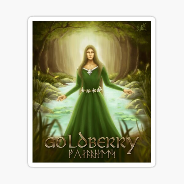 "Goldberry from LOTR" Sticker by belenserrano | Redbubble