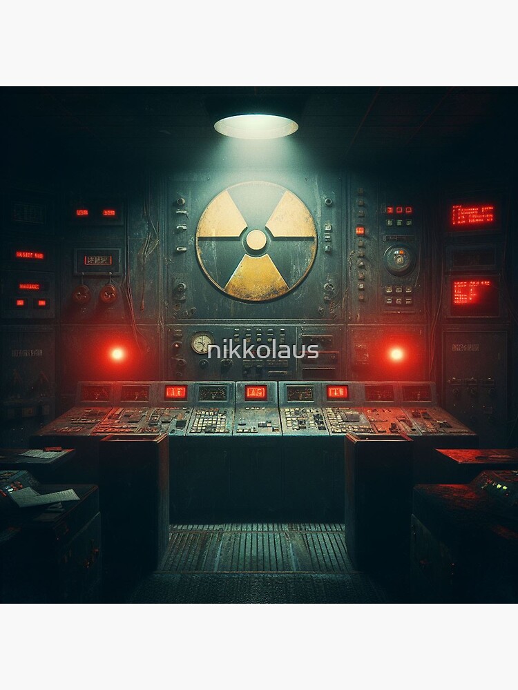 "Nuclear Power Station Control Room - Design 2" Sticker for Sale by ...