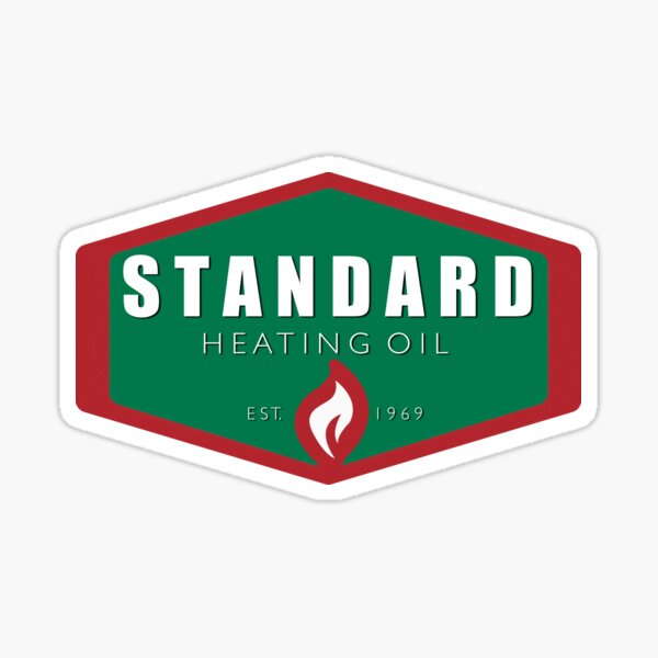 "Standard Heating Oil" Sticker for Sale by JennHolton | Redbubble
