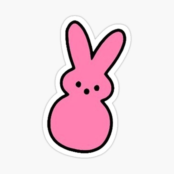 "lil peep peep bunny" Sticker for Sale by leeliae | Redbubble