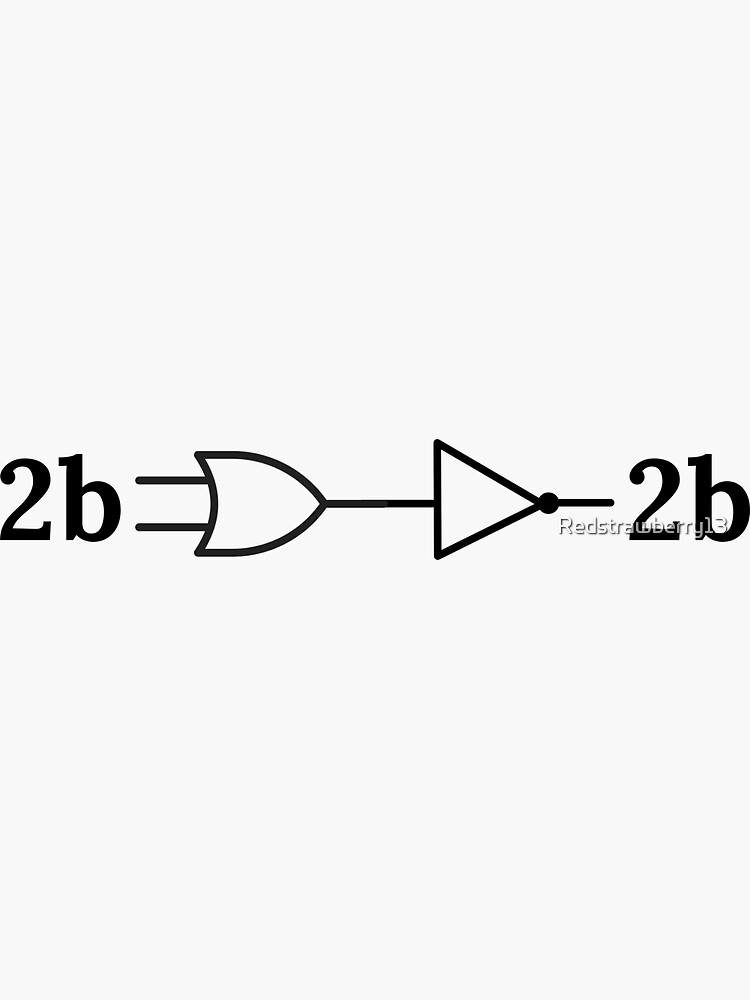 "To be or not to be" Sticker for Sale by Redstrawberry13 | Redbubble