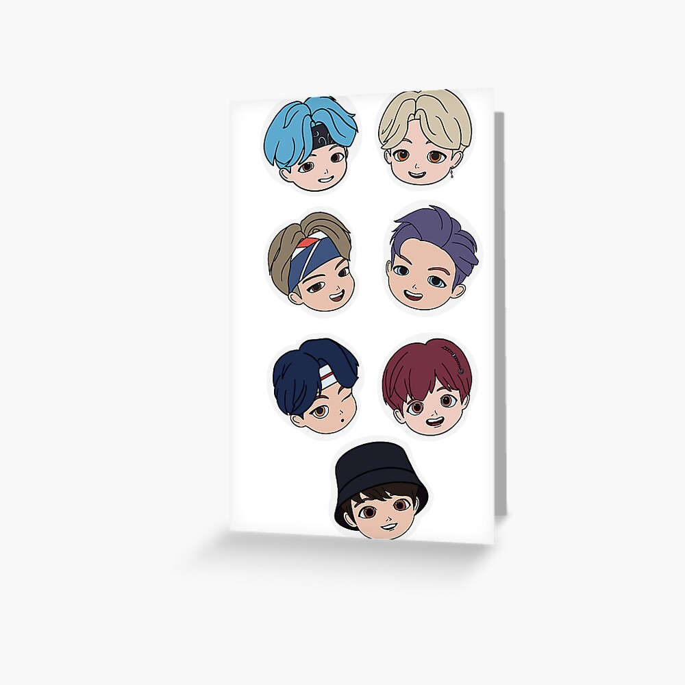 "BTS Tiny Tan" Sticker for Sale by jcolong12 | Redbubble