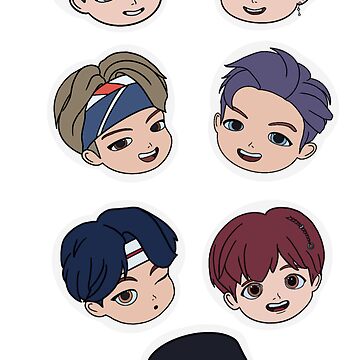 "BTS Tiny Tan" Sticker for Sale by jcolong12 | Redbubble