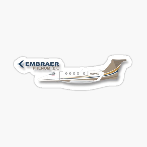 "Embraer Phenom 300" Sticker for Sale by GregThompson | Redbubble