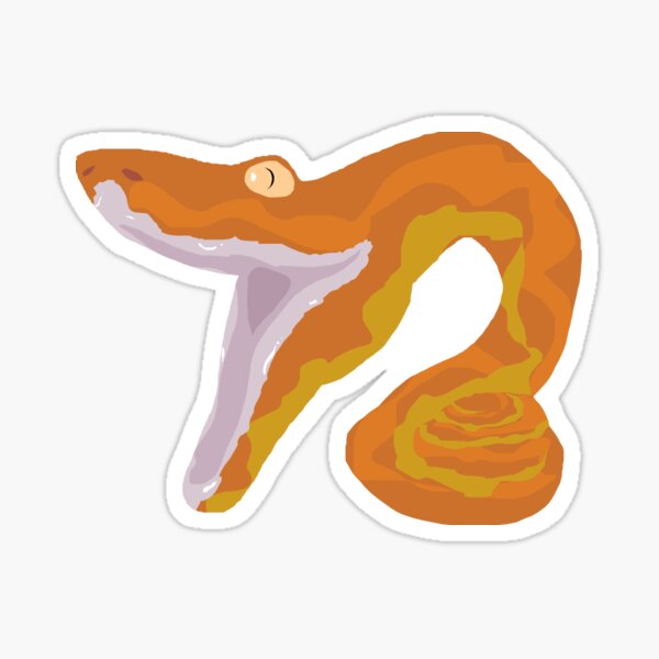 "Goofy lil snake" Sticker for Sale by BobobDesign | Redbubble