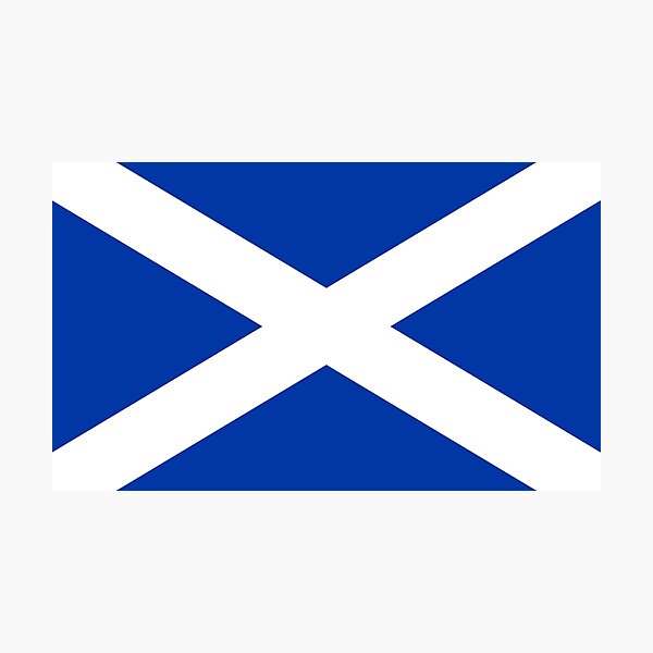"Scottish Flag - Emblem of Scotland - High Quality Image" Photographic ...