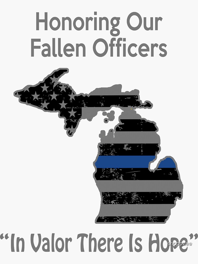 "Michigan State Police Michigan State Police Shirt" Sticker for Sale by ...