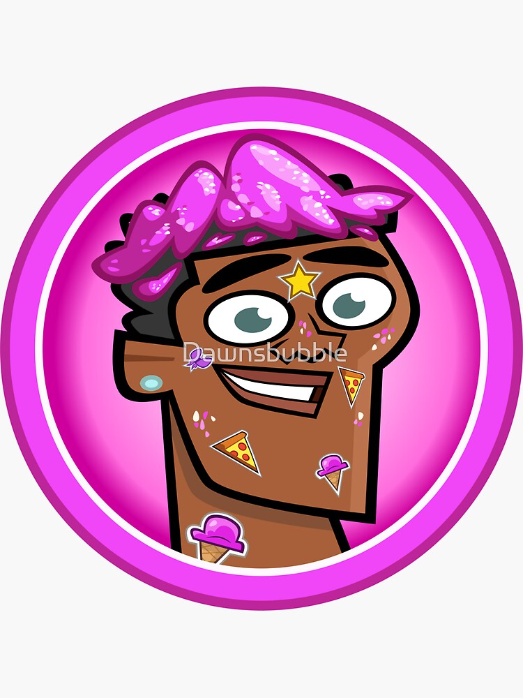"Total Drama Reboot Icon - Glitter & Stickers Caleb" Sticker for Sale ...