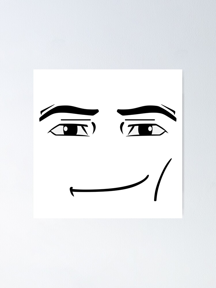 "HD Roblox Man Face" Poster for Sale by UragiriBranch | Redbubble