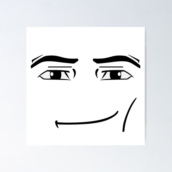 "HD Roblox Man Face" Poster for Sale by UragiriBranch | Redbubble