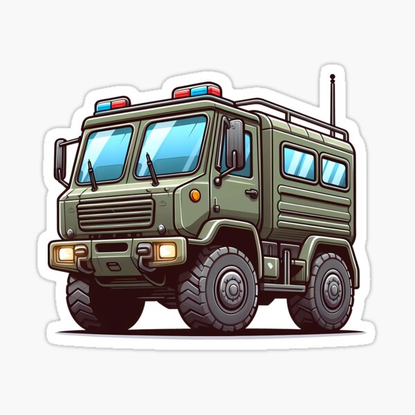 "Robust Unimog: An All-Terrain, Multi-Purpose Military Vehicle" Sticker ...