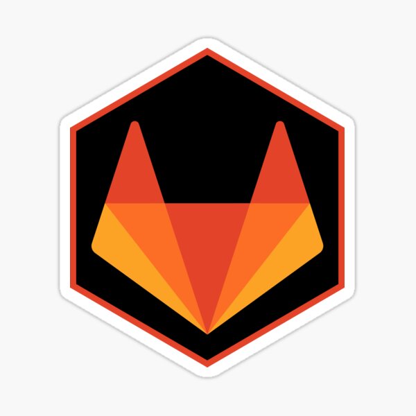 "Git lab hexagon logo" Sticker for Sale by Redstrawberry13 | Redbubble
