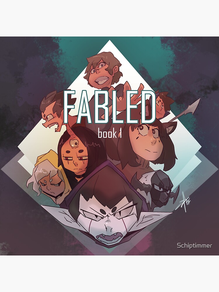 "FABLED Book1" Sticker for Sale by Schiptimmer | Redbubble