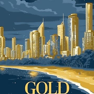 "Gold Coast - Australia" Sticker for Sale by StudioRedKoala | Redbubble