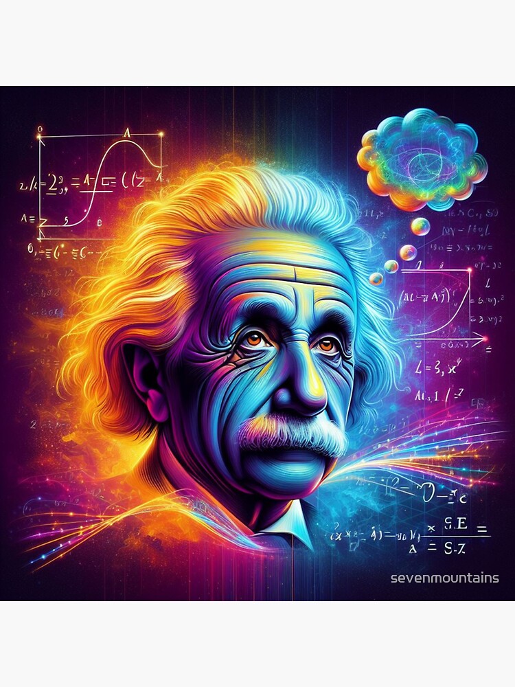 "Albert Einstein" Sticker for Sale by sevenmountains | Redbubble