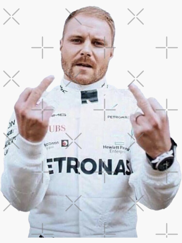 "Valtteri Bottas F1 Driver Middle Finger Alfa F1 Team Zhou Guanyu ...
