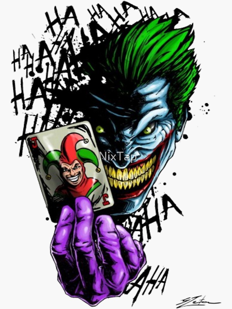 "JOKER " Sticker for Sale by NixTap | Redbubble