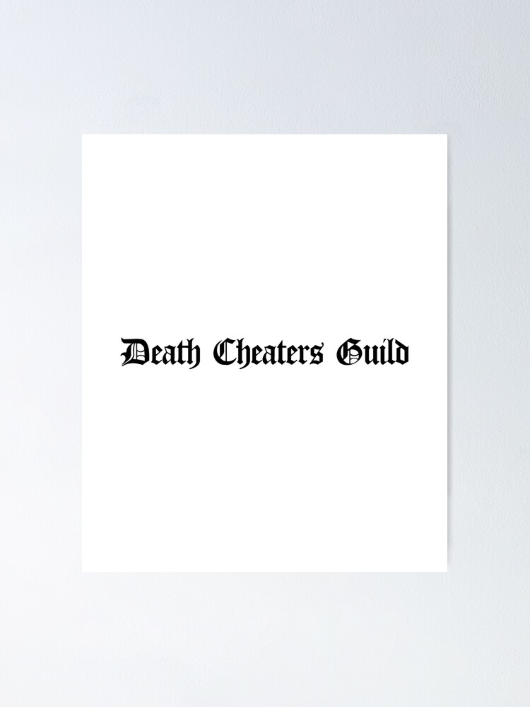 "Death Cheaters Guild | Whiteout" Poster for Sale by GOBBI-DESIGN ...