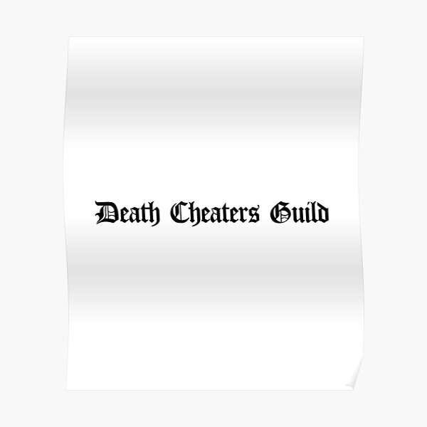 "Death Cheaters Guild | Whiteout" Poster for Sale by GOBBI-DESIGN ...