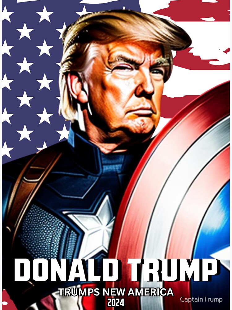 "Captain Donald Trump #14 Trumps New America" Sticker for Sale by ...
