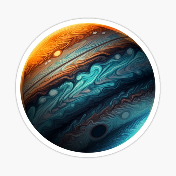"Gas Giant Jupiter" Sticker for Sale by Artcurrents | Redbubble