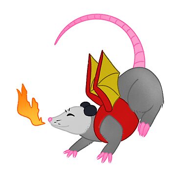 "Dragon Opossum" Sticker for Sale by Archenemy404 | Redbubble