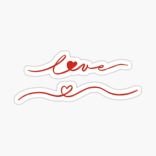 "Hand lettering from romantic love letter" Sticker for Sale by ...