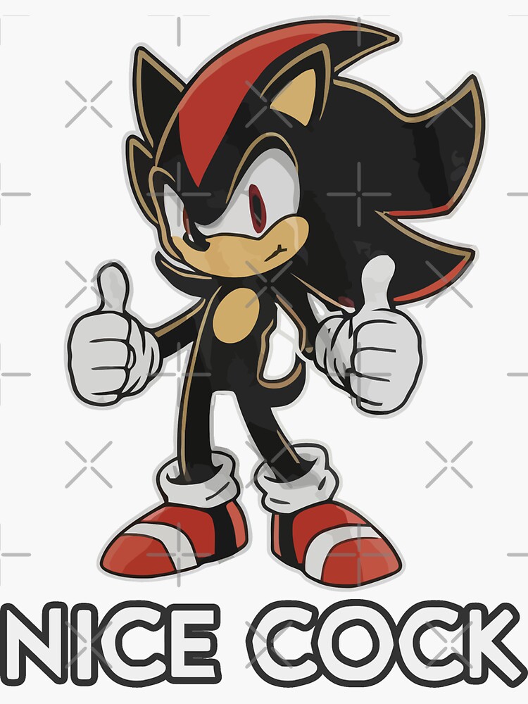 "Nice Cock Shadow The Hedgehog Meme" Sticker for Sale by IcePools ...